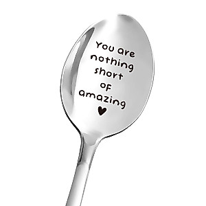 Funny Spoon Engraved for Women Men - Inspirational Spoon for Women Girls - Perfect for Girlfriend Friends - Perfect Birthday/Valentine/Christmas Spoon