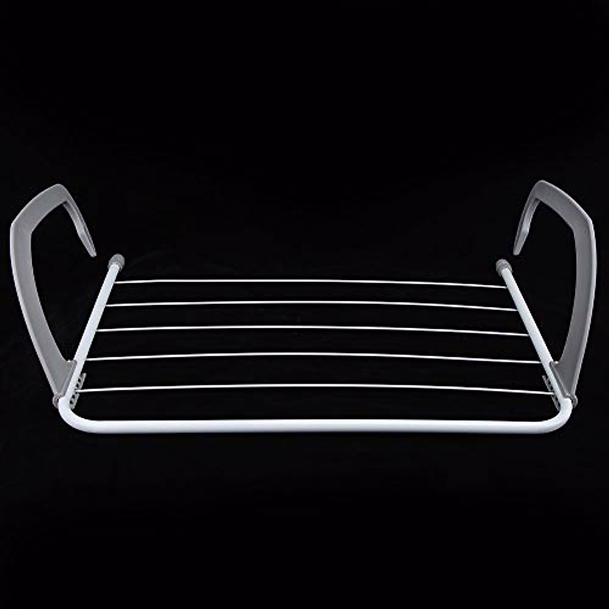 Asixxsix Portable Clothes Drying Rack, Retractable Folding Hanging Drying Rack for Balcony Railings Windowsill, Folding Towel Rack Clothes Hanger Lundry Drying Rack for Indoor Outdoor