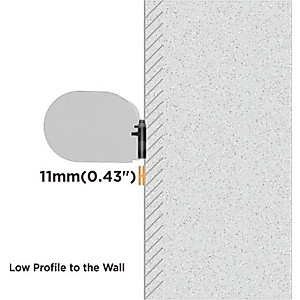 Mount Plus MP-SB66W_1 Wall Mount Bracket Kit for Sonos Arc Sound Bar | ONLY Install Sonos Arc Soundbar Bar on Wall Under TV | Black Color