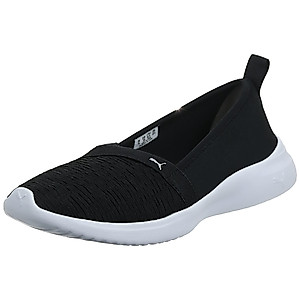 PUMA Womens Adelina, PUMA Womens Black-PUMA Womens Silver, 7