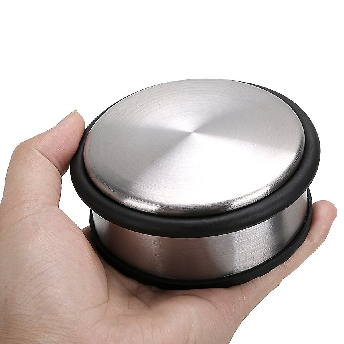 Heavy Duty Stainless Steel Door Stopper No Drill - Modern Safety Solution