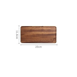 Natural Wooden Tray Rectangular Plate Fruit Snacks Food Storage Trays Hotel Home Serving Tray Decorate Supplies