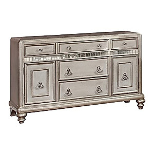 Coaster Home Furnishings Bling Game 5-Drawer Dining Server Metallic Platinum 106475