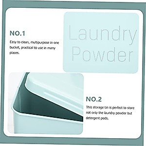 HEALLILY Laundry Baskets 1 Set Washing Storage Bucket Soap Dispensers Containers for Beads Soap Laundry Storage Jars with Lids Laundry Holder Fabric Softener Dispenser Flour Container