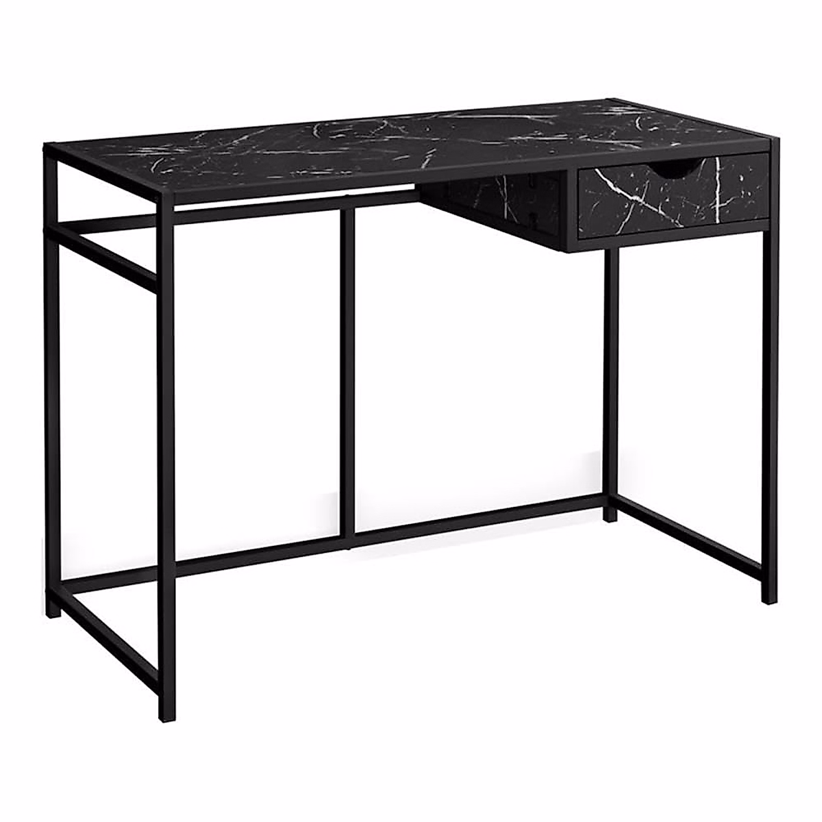 UrbanPro Computer Desk Home Office Laptop 42" L Work Metal Black Marble Look