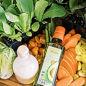 BetterBody Foods Refined Avocado Oil, Non-GMO Cooking Oil, Kosher, Keto and Paleo Diet Friendly, for High-Heat Cooking, Frying, Baking, 100% Pure Avocado Oil, 500 mL, 16.9 Fl Oz