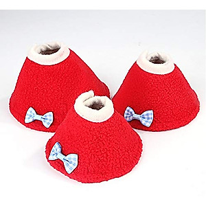 Mummumi Pet Collr, Bird Elizabethan Collar Recovery Anti-Bite Neck Collar for Parrots Budgies Parakeet Cockatiels (M-Red)