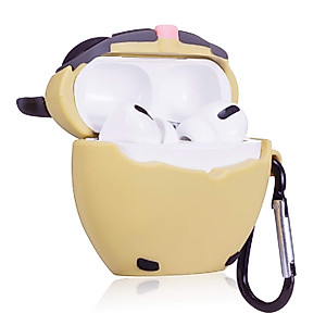 Lupct Cartoon Case for AirPod Pro 2019/Pro 2 Gen 2022 Cover Cases Cute Funny Cool for Boys Teen Girls Girly Kids Fun Unique Character 3D Animal Kawaii Pretty for AirPods Air Pods Pro (Red Lip Dog)