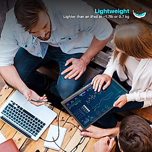 KYY 15.6'' Portable Monitor Bundle [K3 Grey & K3-1 Black] 1080P FHD USB-C Laptop Monitor HDMI Computer Display HDR IPS Gaming Monitor w/Smart Cover & Dual Speakers, for Laptop PC Phone PS4 Xbox Switch