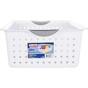 Sterilite Lg Wht Ultra Basket 16268006 Organizers Storage Kitchen 15 7/8 x 12 7/8 x 6 inches ; 1.1 pounds
