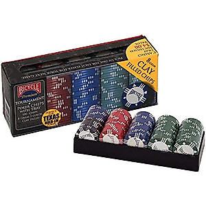 Bicycle Clay Poker Chip Set: 100 Count