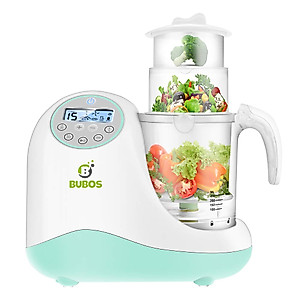 Baby Food Maker and Processor with 5 in 1 Function, Clear Touch Control Panel with LCD Display, Auto Shut-Off, BPA Free