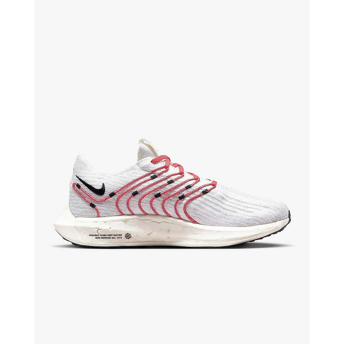 Women's Pegasus Turbo Next Nature - Size 7 US - White/Sea Coral