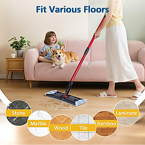 Vacuum Mop Replacement Pads, Compatible with Roborock S7 S7+ T7 T7S T7S Plus S7MaxV S7MaxV Plus S7MaxV Ultra Robot Vacuum, Washable Mop Cloth Rags Reusable Soft Mopping Pad Parts Accessories(6 Pcs)