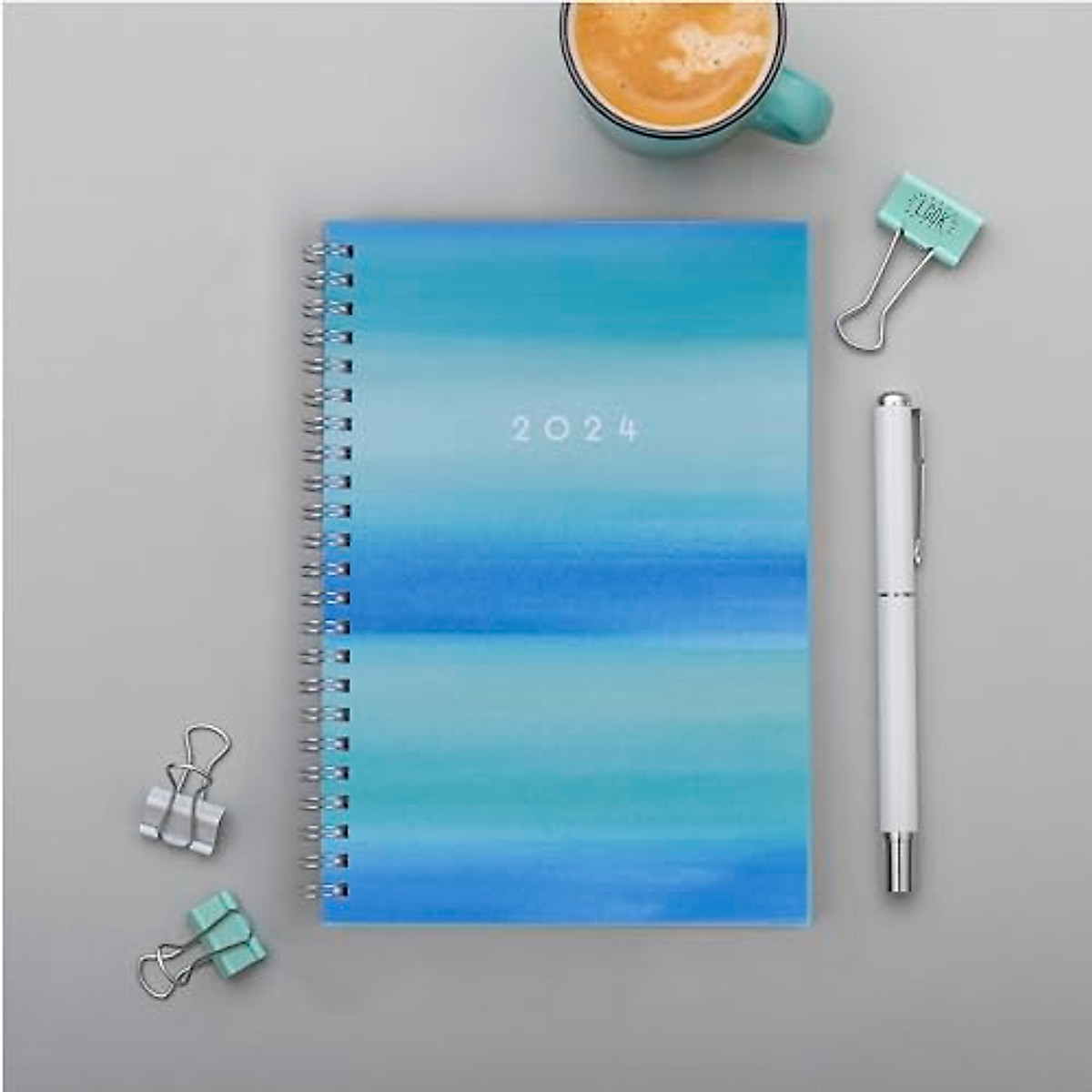 Blue Sky 2024 Weekly and Monthly Planner, January - December, 5" x 8", Frosted Cover, Wirebound, Chloe (144734)