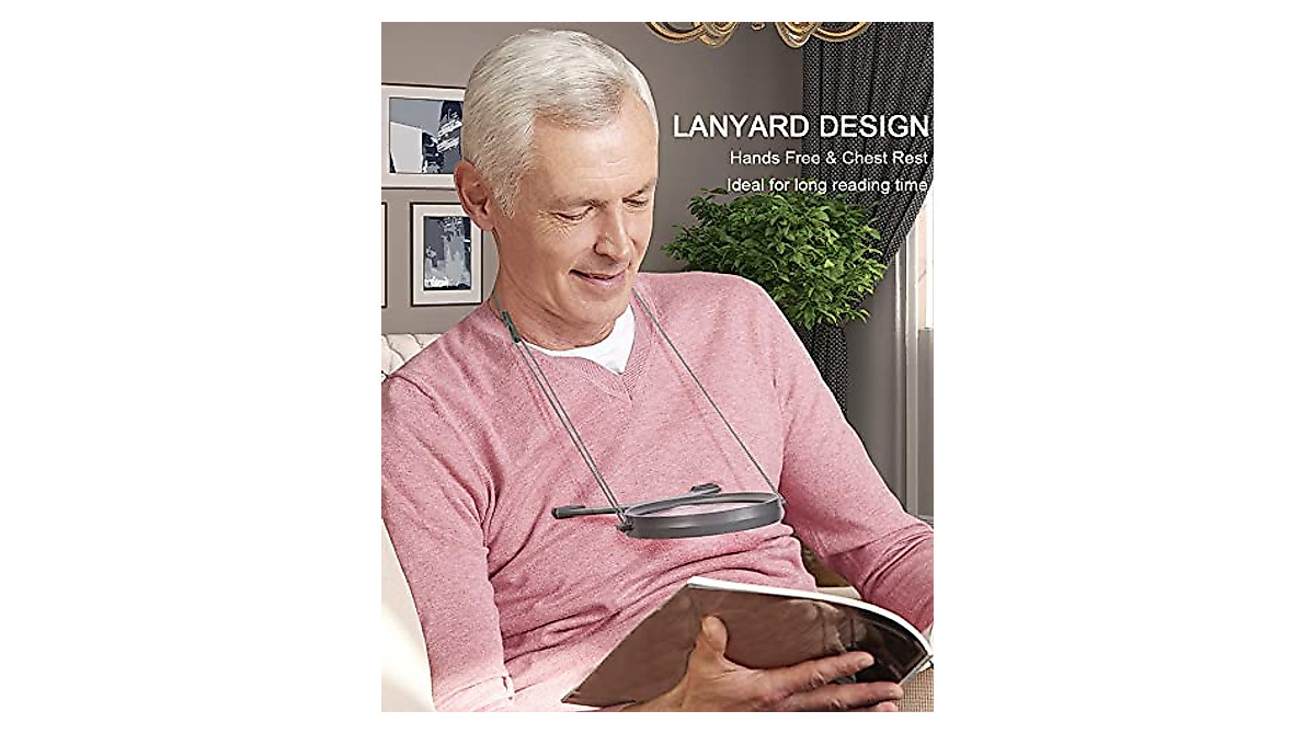EasyLifeCare LED Magnifier for Low Vision & Crafts | Hands-Free ...