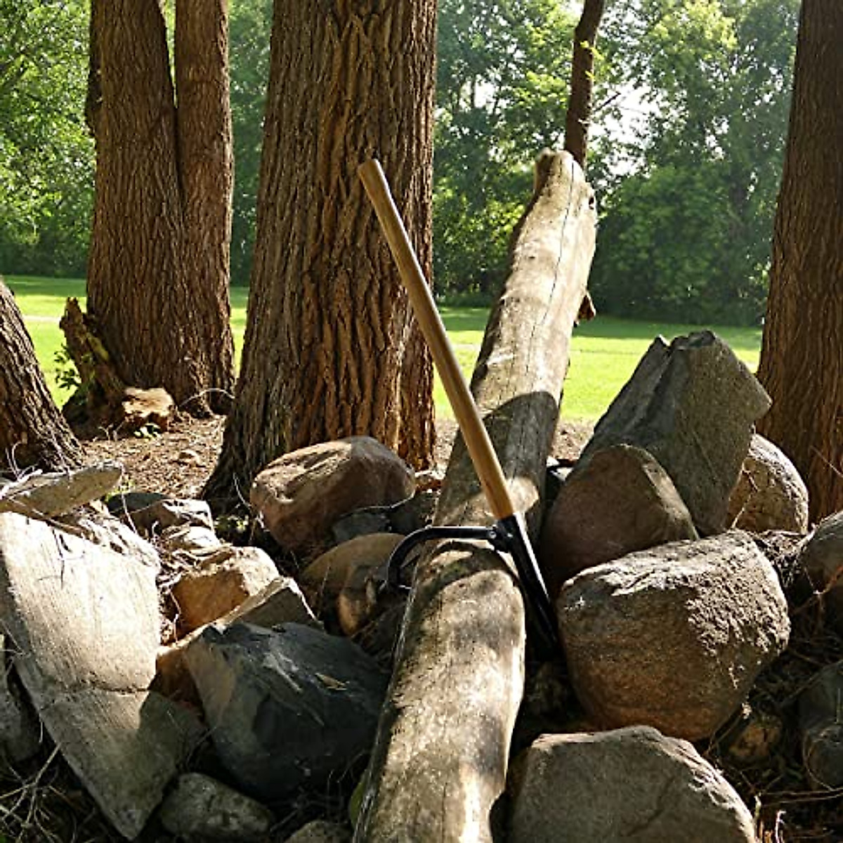 Felled | Log Peavy - 49 Inch Wood Peavey Logging Tool Log Roller Tool Carbon Steel Logging Cant Hook with Wooden Shaft