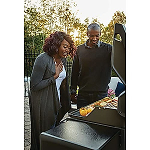 Napoleon - Rogue 425 Natural Gas Grill with Range Side Burner, Black, 3 Stainless Steel Main Burners