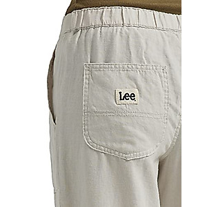 Lee Women's Ultra Lux Mid-Rise Pull-On Crop Capri Pant, Foggy, 16