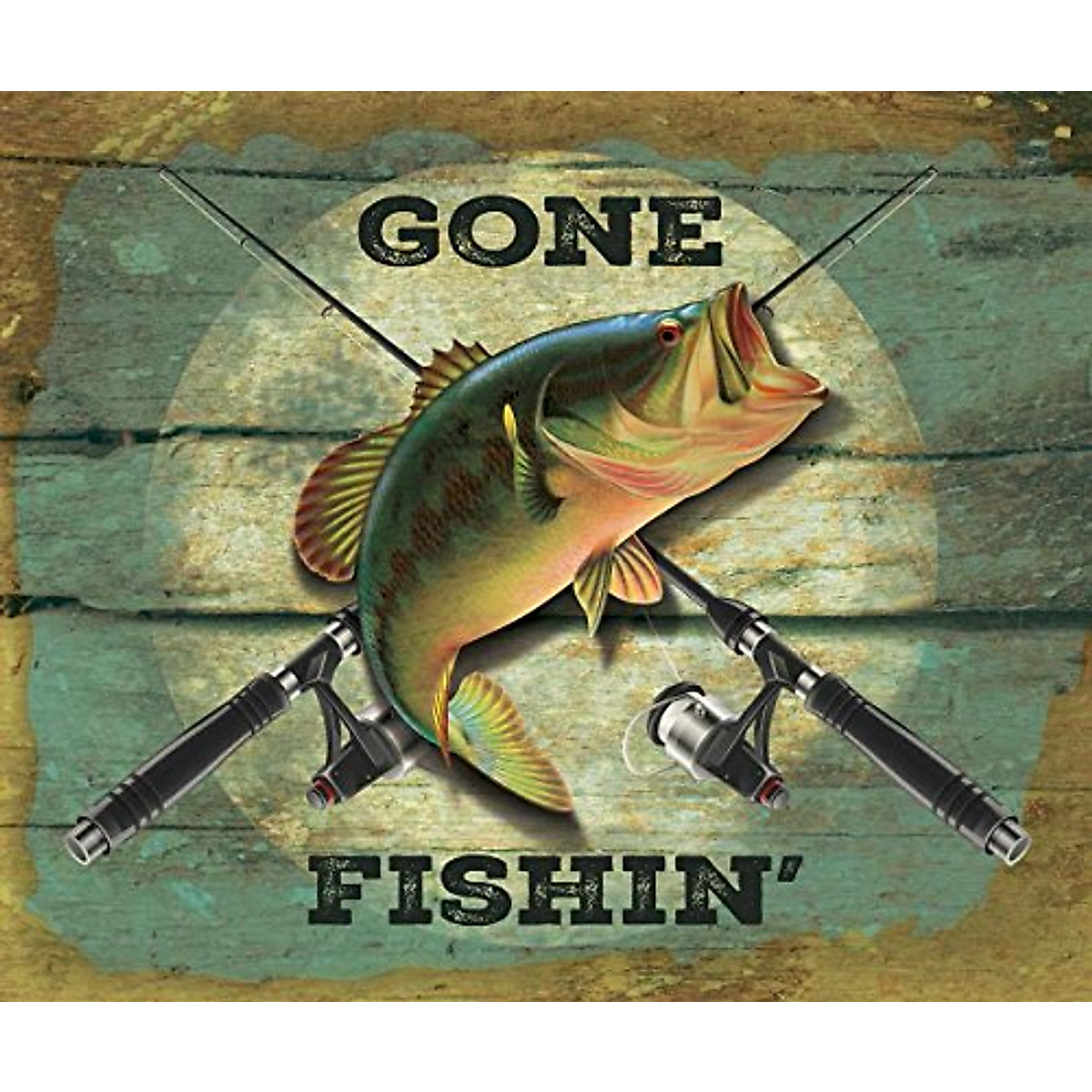 Gone Fishing Fleece Throw Blanket 50" x 60"