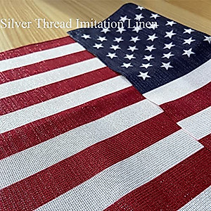 Homissor American Garden Flags 12.5 X 18.5 Inch- US USA Double Sided Small American Flag for Yard Banner Patriotic Outdoor Lawn Decoration(American Garden Flag)