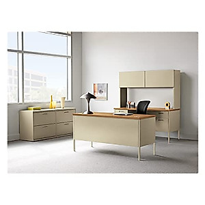 HON The Company Metro Classic Pedestal Desk, 48" x 30" x 29-1/2", Harvest,Putty