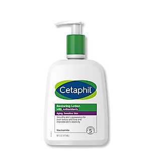 Cetaphil Restoring Body Lotion with Antioxidants for Aging Skin, Great for Neck and Chest Areas, Fragrance and Paraben Free, Suitable for Sensitve Skin 16 oz. Bottle
