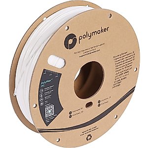 Polymaker Polymax Tough PC Filament 3mm, White Polycarbonate Filament 2.85mm 750g - Polymaker PolyMax White PC Filament 3D Printer Polycarbonate Filament PC Max, Tough & High Heat Resistant