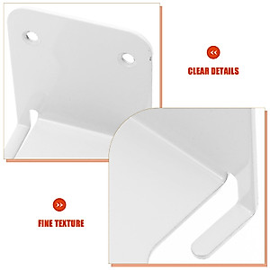 RORPOIR 4pcs Invisible Bookshelf Book Shelves Bookshelfs Wall Hanging Storage Shelves Book Stand Storage Racks Floating Book Mounted Shelf Invisible Book Shelf Wrought Iron White