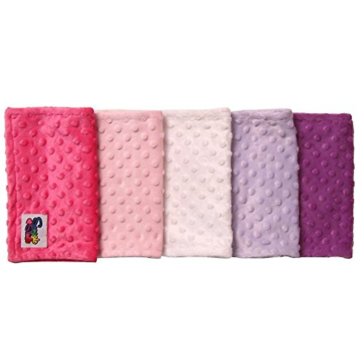 Snuggle Stuffs Baby 5 Pack Minky Dot Burp Cloths - Girls