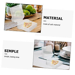 SHOWERORO Portable Sandwich Storage Box Reusable Container for Picnic and Lunch Sandwich Holder for Fresh Bread and Toast for Outdoor Camping and Food Storage