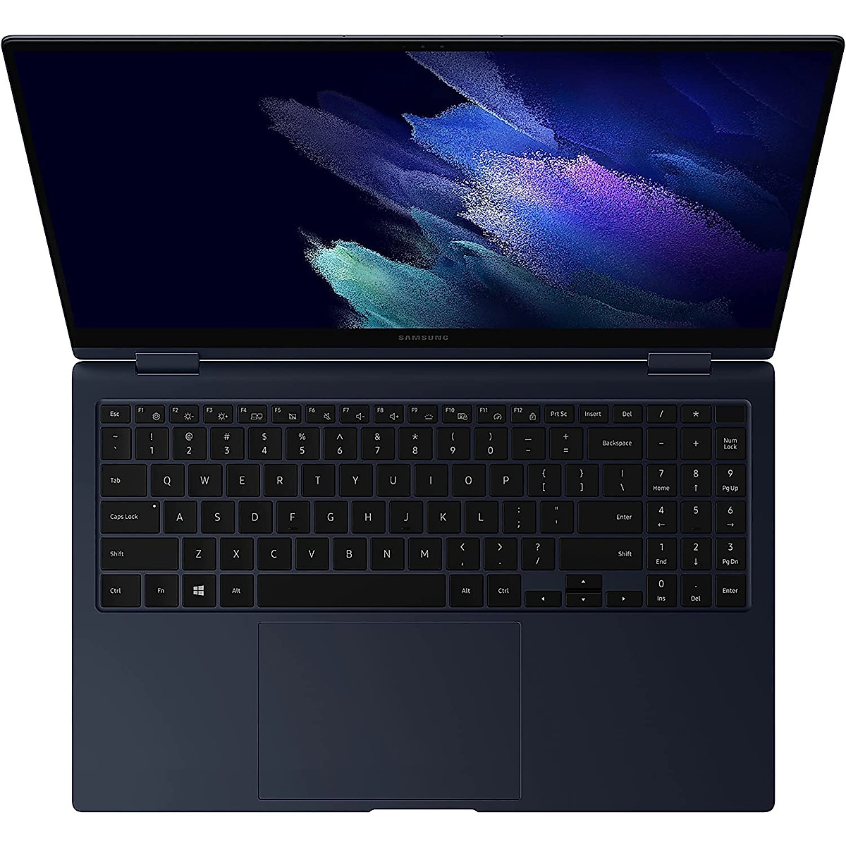 SAMSUNG Galaxy Book Pro 360 15.6'' 2-in-1 Touchscreen (i7-1165G7,16GB RAM,512GB PCIe SSD,Active Stylus),FHD Convertible Laptop,Thunderbolt 4,Backlit,Fingerprint,HDMI Cable,Windows 11 Home,Mystic Navy