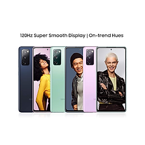 SAMSUNG Galaxy S20 FE 5G Cell Phone, Factory Unlocked Android Smartphone, 128GB, Pro Grade Camera, 30X Space Zoom, Night Mode, US Version, Cloud Lavender