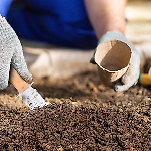 GARTOL Hori Hori Garden Knife, Garden Tools with Sheath for Weeding, Digging, Cutting and Planting, with 7" Stainless Steel Blade, Full-Tang Wood Handle with Hanging Hole and Sharpening Stone