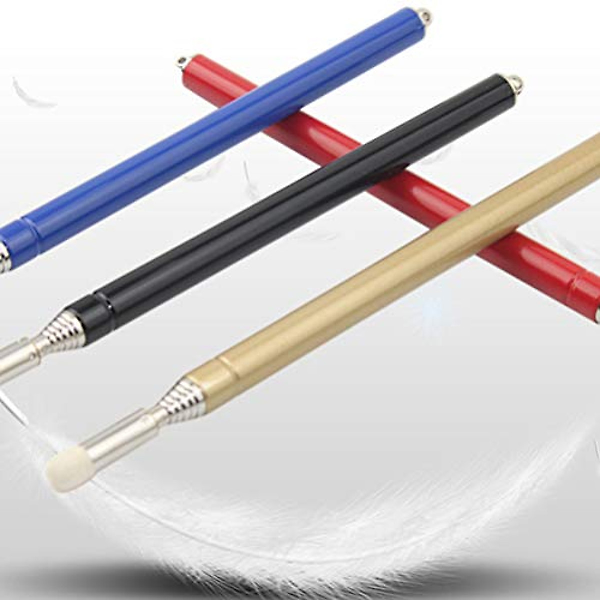 STOBOK Telescopic Pointer Teaching Pointers Extendable Hand Pointer Stainless Steel Classroom Whiteboard Pointer for Teachers (Gold)