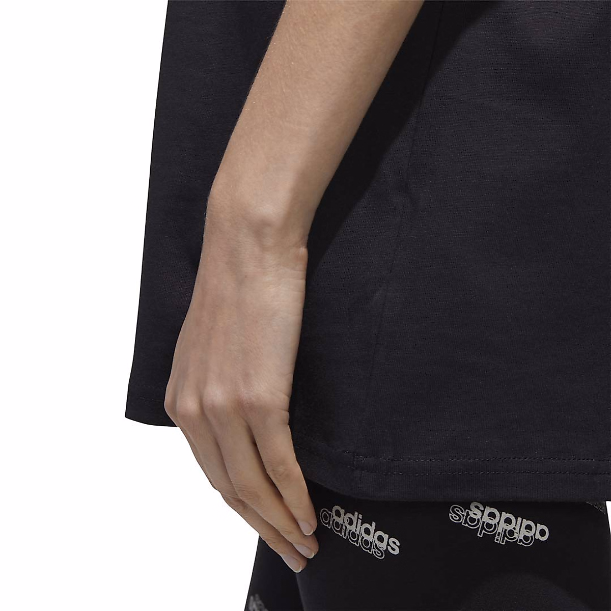 adidas womens New Authentic Tee Black Small