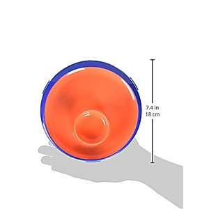 The First Years Inside Scoop Dip Plate, Orange/Blue