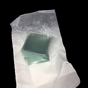 MUHWA 50PCS Blank Microscope Slides and 100 PCS 22mmx22mm Square Cover Glass (7101 Non-Frosted)