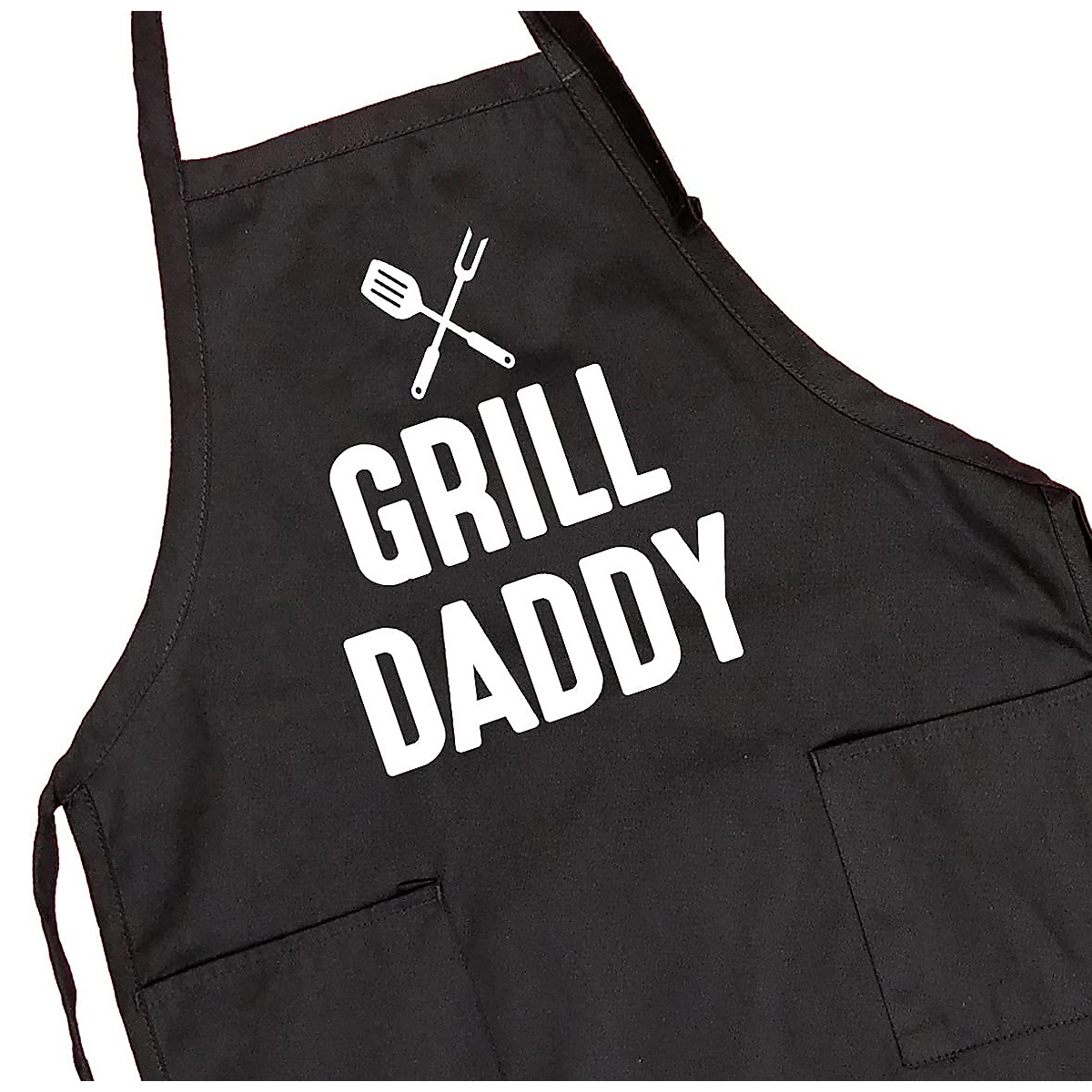 FamilyTeePrints Grill Daddy - Grill Apron - Funny Apron - Funny Grill Apron