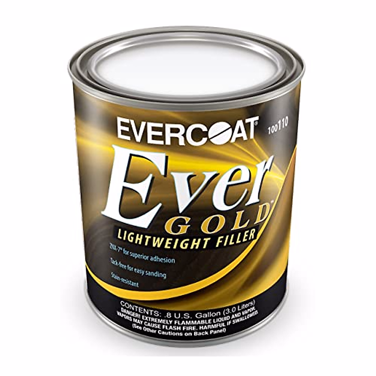 Evercoat EverGold Lightweight Filler - Easy Sanding Body Filler for Professional Use - 128 Fl Oz