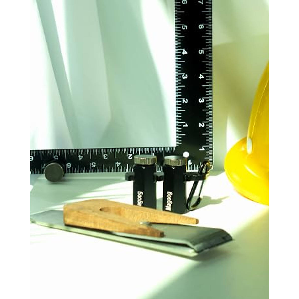 Magoog Tall Stair Gauges, Magoog Framing Square Stops with Holder and Rafter, Anti-Lost Non-Slip Framing Square Stops, Stair Gauge Knobs for Circular Saw, Black