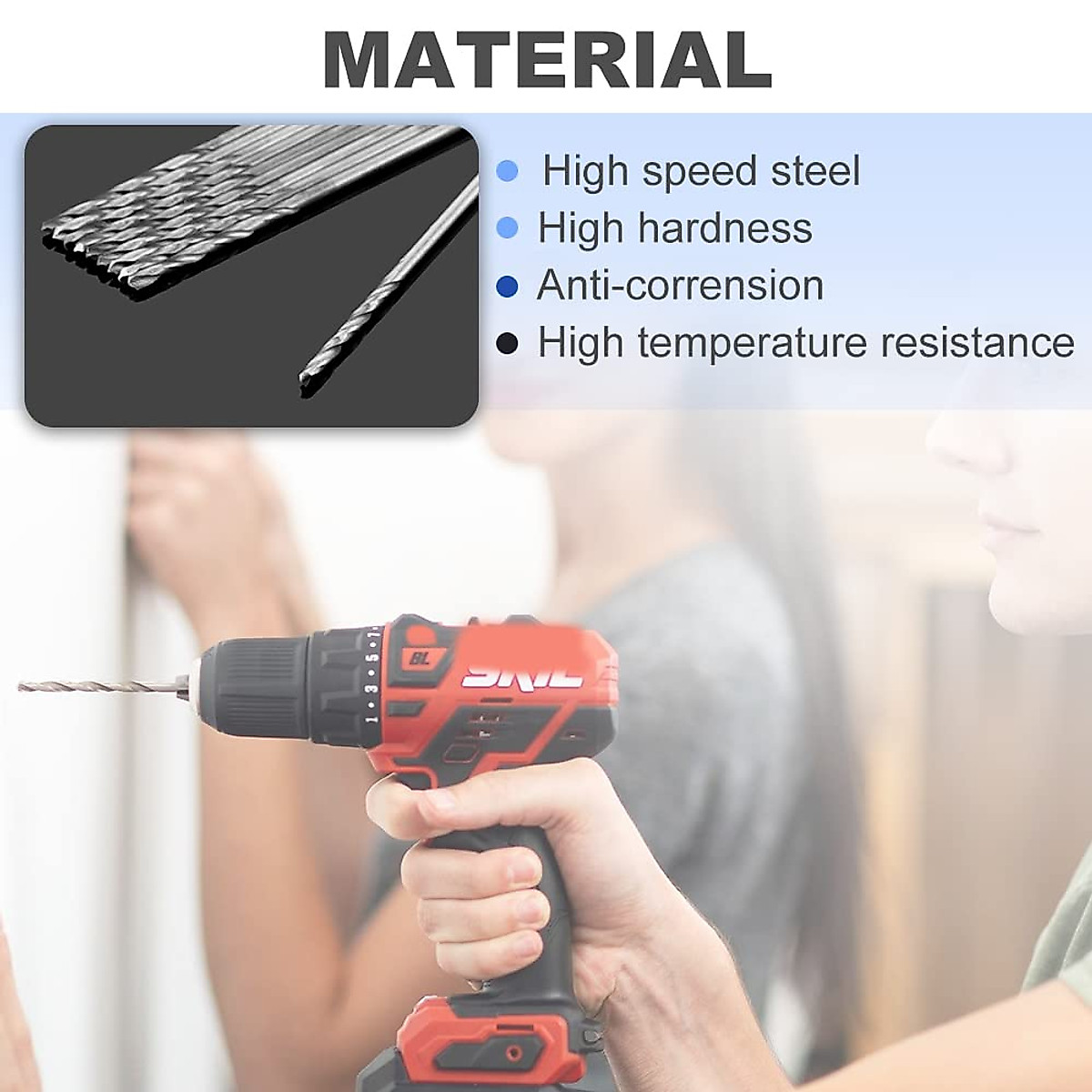 Mtsooning 10PCS High Speed Steel Twist, 1.4mm Cobalt Drill Bit with Straight Shank Electrical Drilling Tool, Used for Wood Cast Iron Aluminum Alloy Plastic Fiberglass DIY Craft