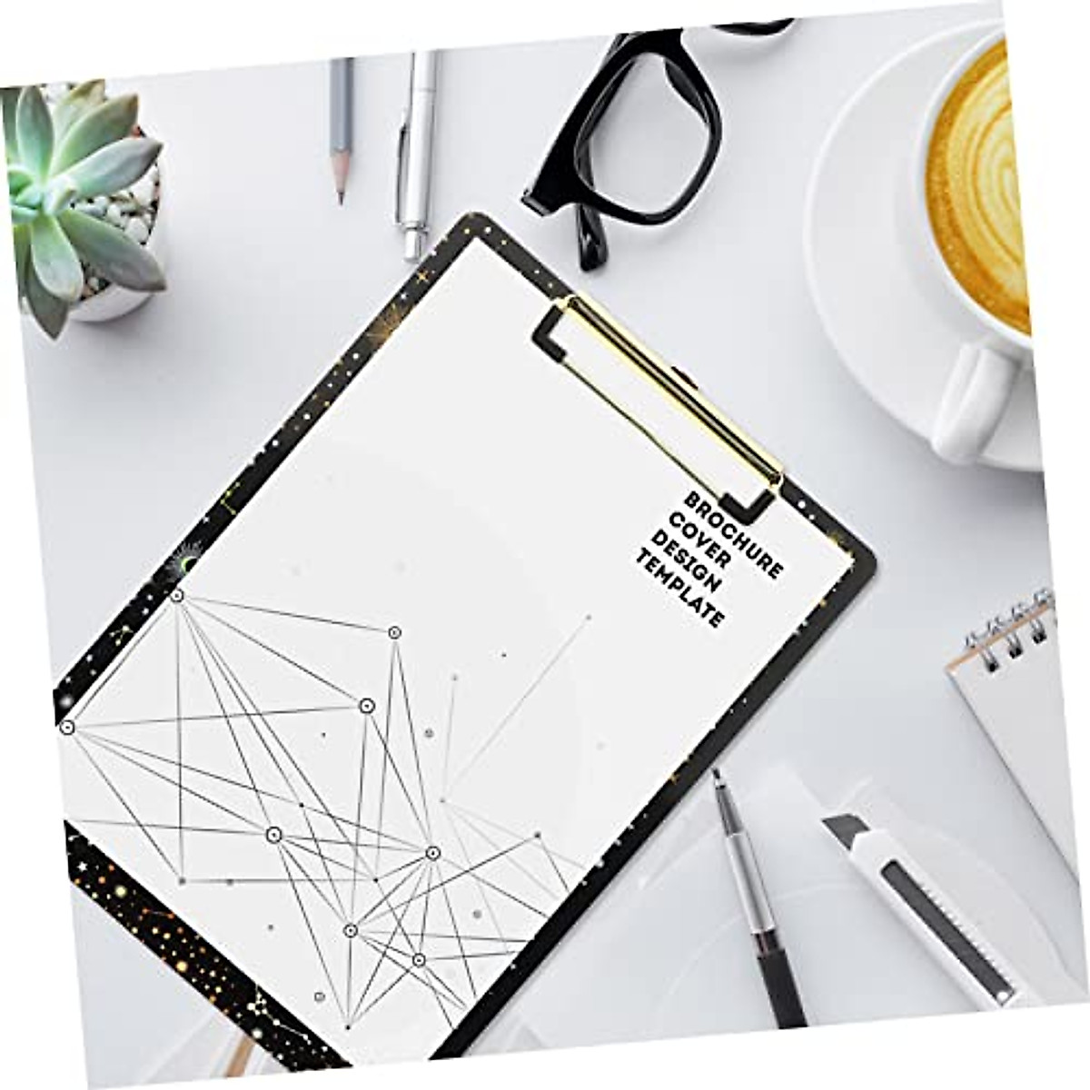 MAGICLULU 4pcs Office Board A Nurse Size Writing Nurses Holder Convenient for Practical with Exam Folder Conference Teacher Paper Pattern Letter Storage File Fashion Clipboards