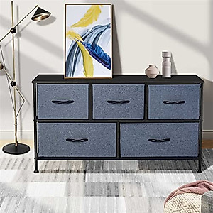 ZSEDP 5 Tiers Storage Drawers Living Room Furniture 5 Bin Bedroom Organizer Nightstand Closet Home Storage Drawers Clothes Storage