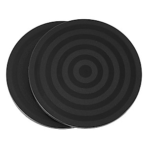 2 Pcs (8 Inch) Heavy Duty Rotating Swivel Stand - Lazy Susan with Steel Ball Bearings for Model Base/Rotating Plants/Crafts Stand Monitor/TV/Monitors/Potted Plants (360˚ Rotation)