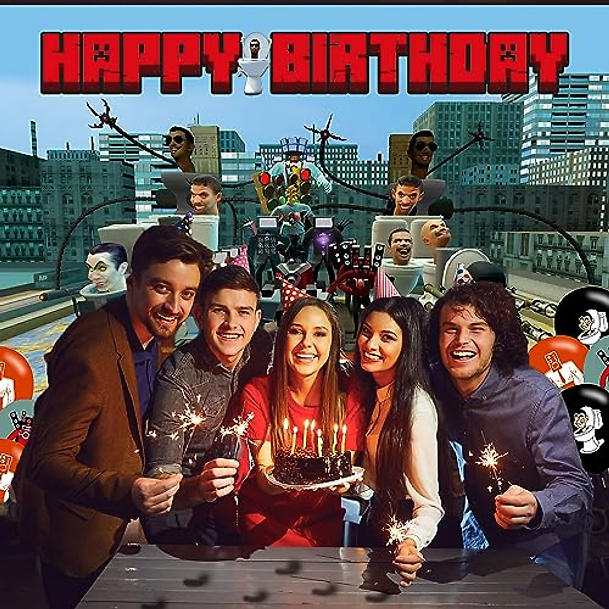 𝓢𝓴𝓲𝓫𝓲𝓭𝓲 𝓣𝓸𝓲𝓵𝓮𝓽 Birthday Party Backdrop,𝓢𝓴𝓲𝓫𝓲𝓭𝓲 𝓣𝓸𝓲𝓵𝓮𝓽 Birthday Party Decoration, 𝓢𝓴𝓲𝓫𝓲𝓭𝓲 Theme Birthday Banner Shoot