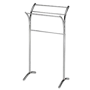 KB Designs - 3 Tier Freestanding Metal Towel Rack Stand, Chrome