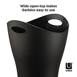 Umbra Garbino Trash Can 2.25-Gallon (8.5L) Capacity, Black