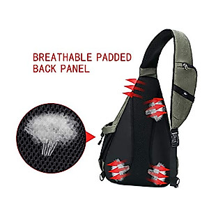 TurnWay Water-Proof Sling Backpack/Crossbody Bag/Shoulder Bag for Travel, Hiking, Cycling, Camping for Women & Men (Green)