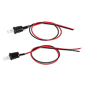 EBTOOLS for car Alarm led Light Fake car Alarm, Blinking led car Alarm Light 1 Pair DC 12V Car LED Alternating Alarm Dash Mount Light Flashing red led 12v